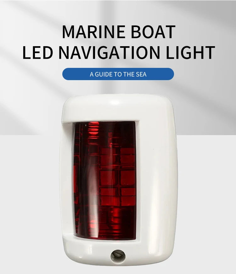 Marine Boat 12V LED Boat Side Light Navigation Lights Red Green Signal ...