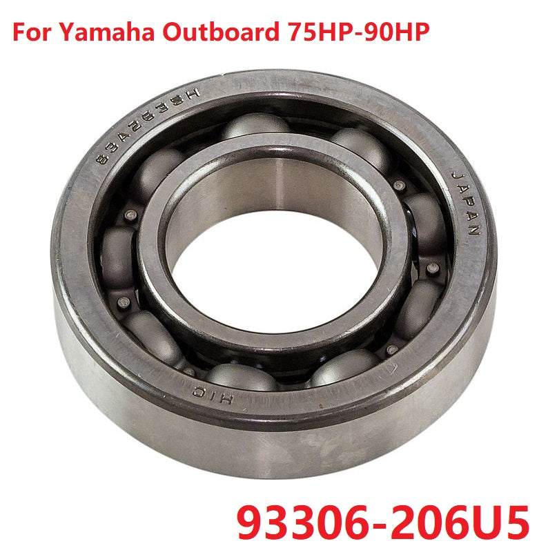 Ball Lower Main Crankshaft Bearing For Yamaha Outboard 75-90hp 3cyl 93 ...